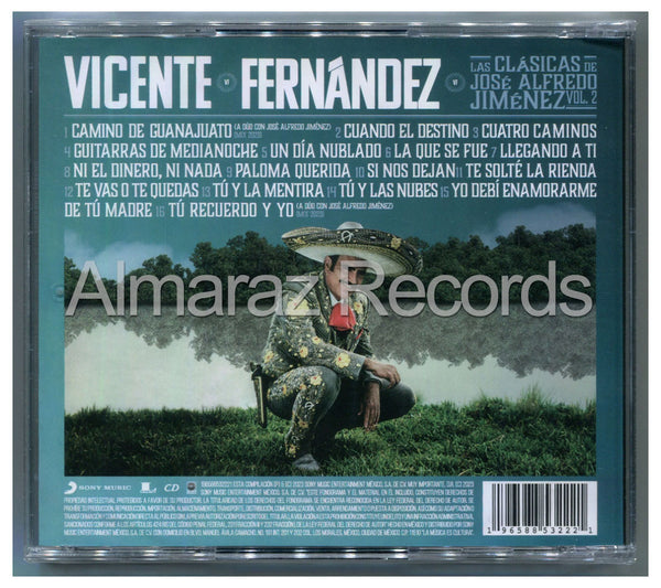 Vicente Fernandez Las Clasicas De Jose Alfredo Jimenez Vol. 2 CD