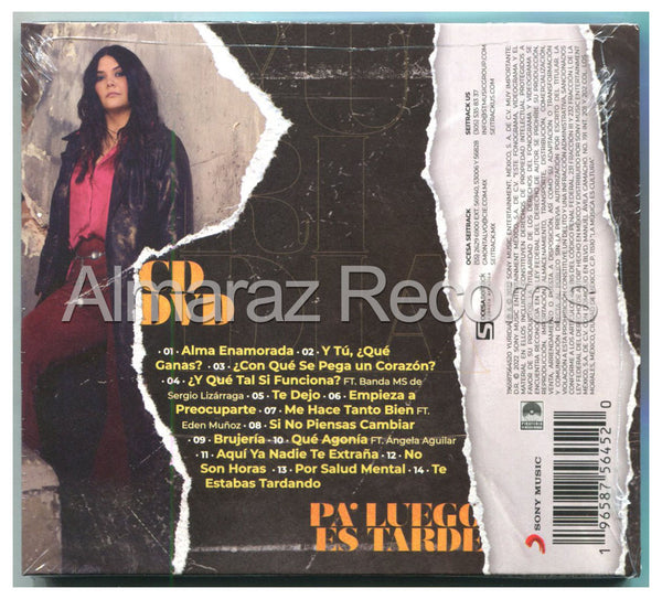 Yuridia Pa' Luego Es Tarde CD+DVD
