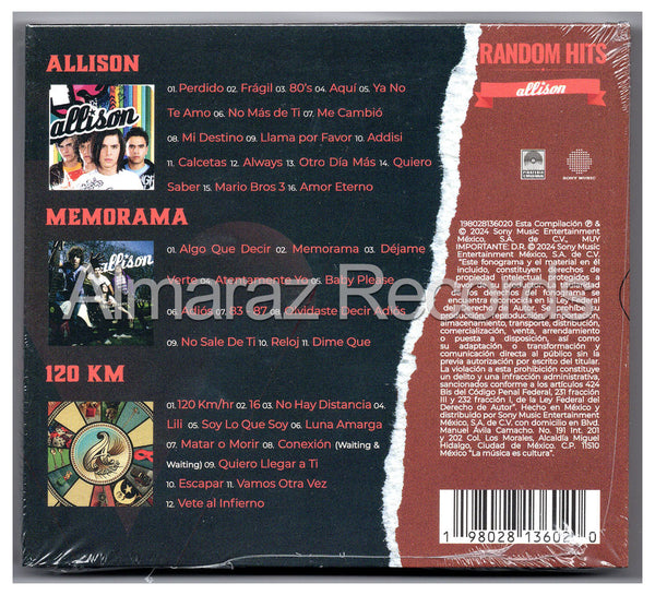 Random Hits Allison 3CD