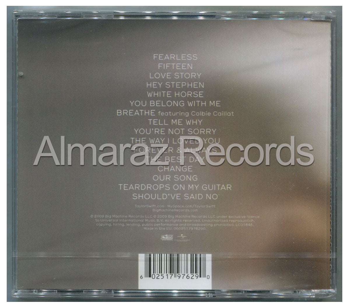 Taylor Swift Fearless CD [Importado]