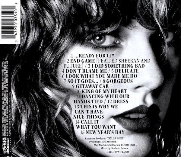 Taylor Swift Reputation CD [Importado]