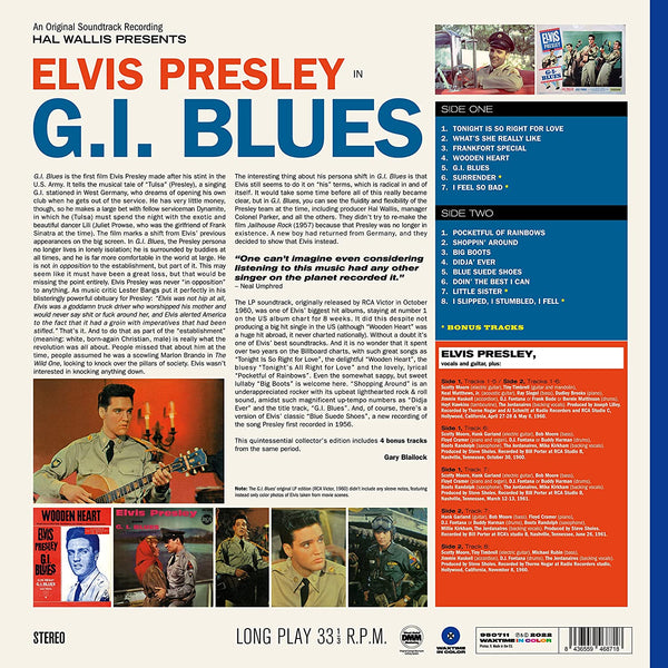 Elvis Presley G.I. Blues Limited Blue Vinyl LP