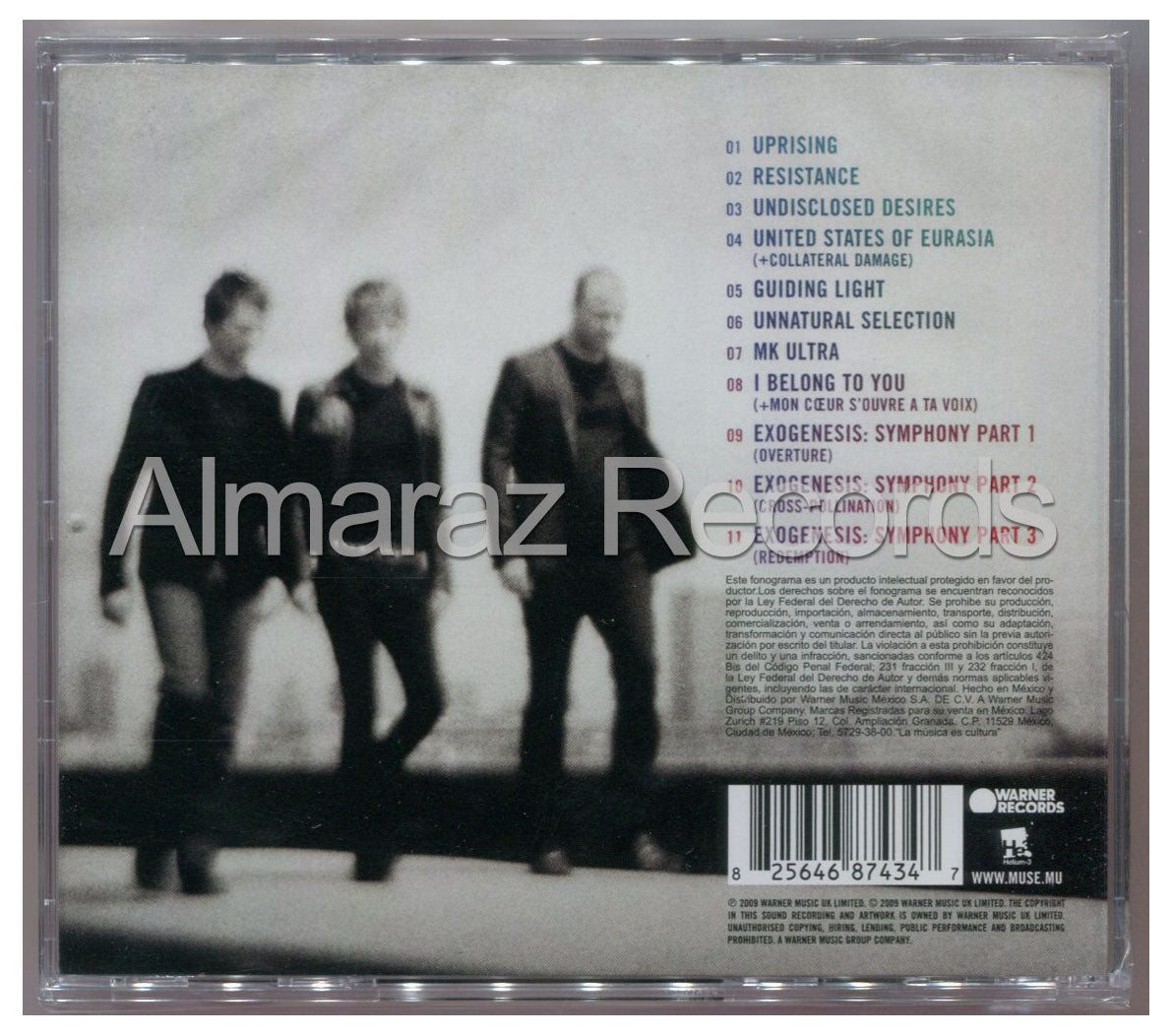 Muse The Resistance Back